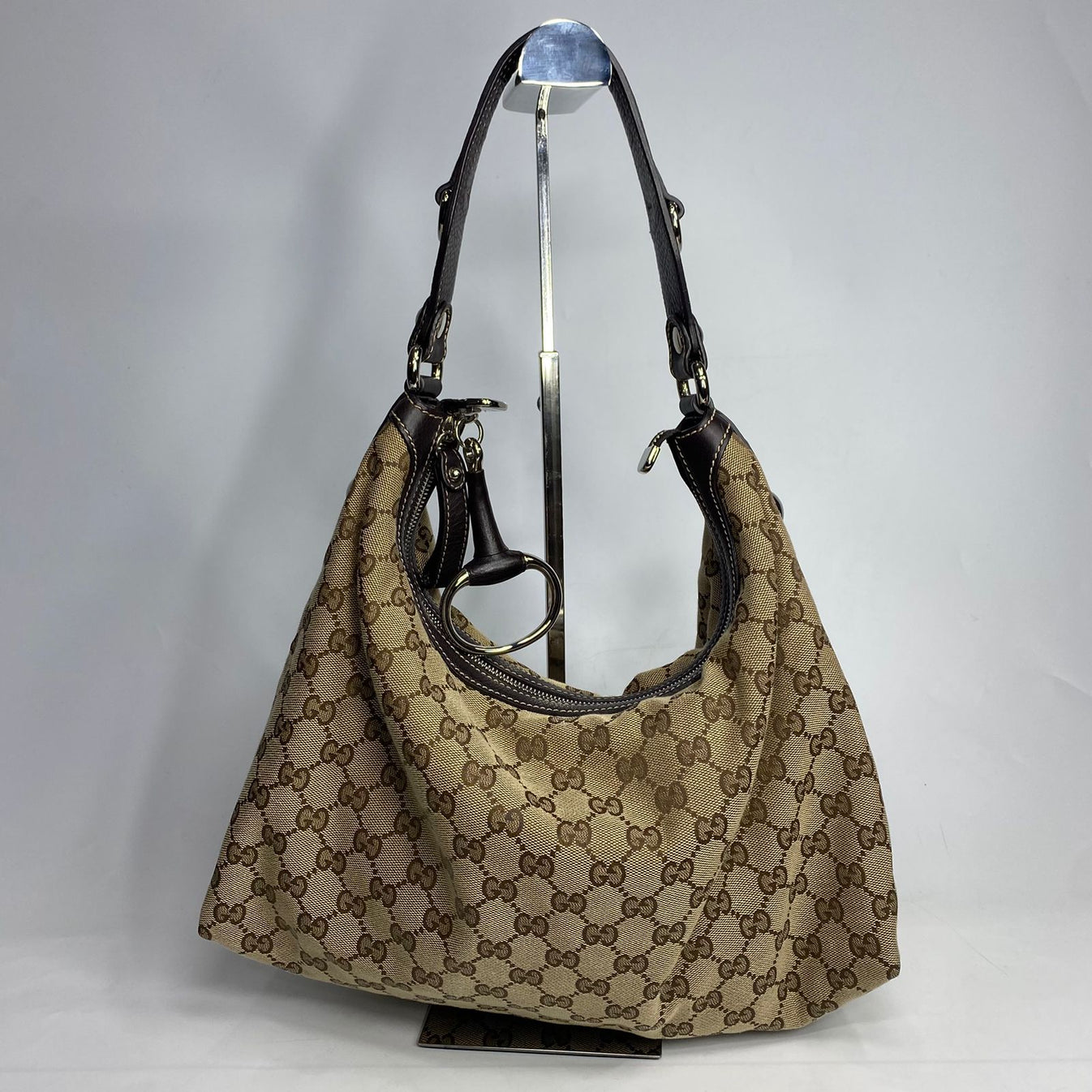 Gucci Horsebit Hobo GG Monogram Canvas – Miss Manila Luxe